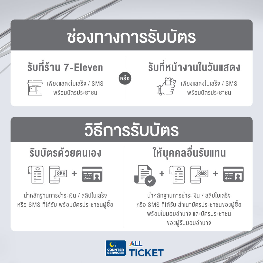 All Ticket By Counter Service : บริการขายตั๋วครบวงจร จองตั๋วออนไลน์ ซื้อตั๋วที่เคาน์เตอร์ ...